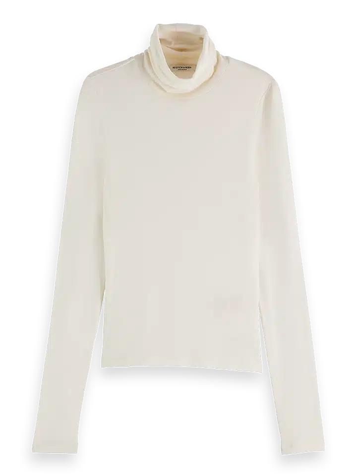 Core Roll Up Neck Long Sleeve T-Shirt | Scotch & Soda