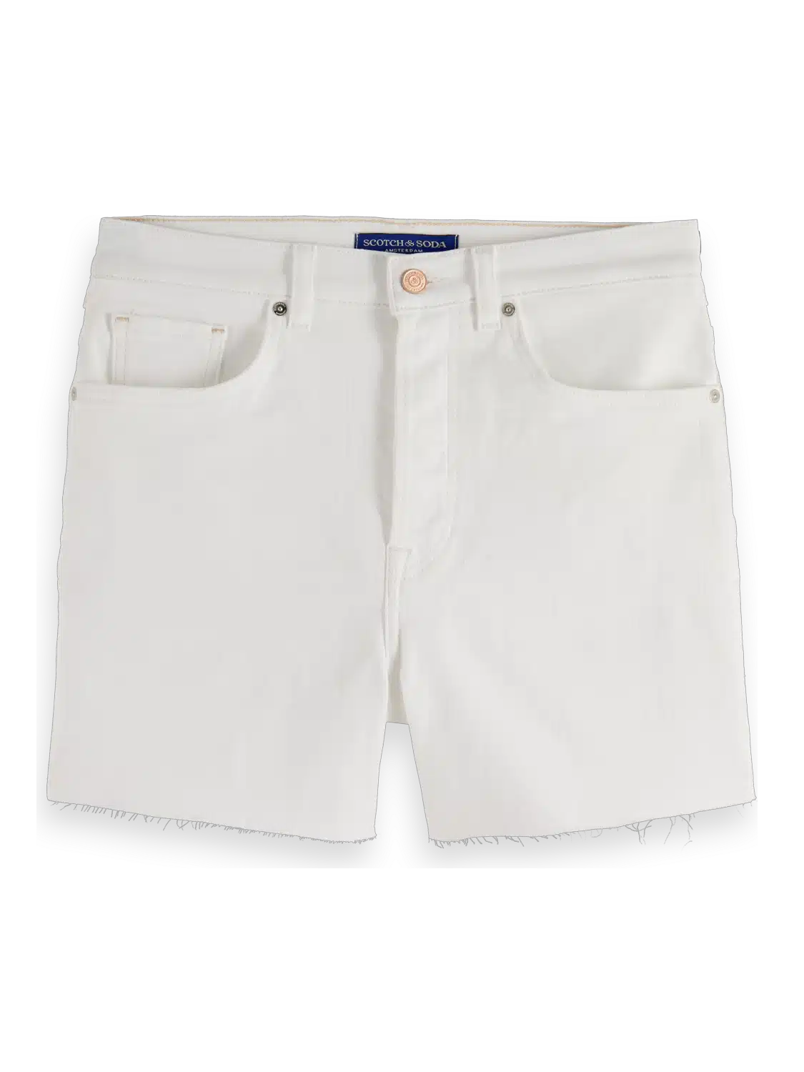The Ray Cut Off Denim Short — Garment Dyed Colours | Scotch & Soda